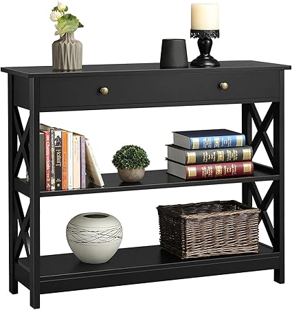 Amazon.com: Yaheetech 3-Tier Console Tables for Entryway, Small ...