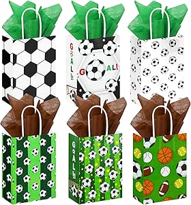Amazon.com: UgyDuky 24 Pcs Football Party Favors Gift Bags with 24 Pc ...