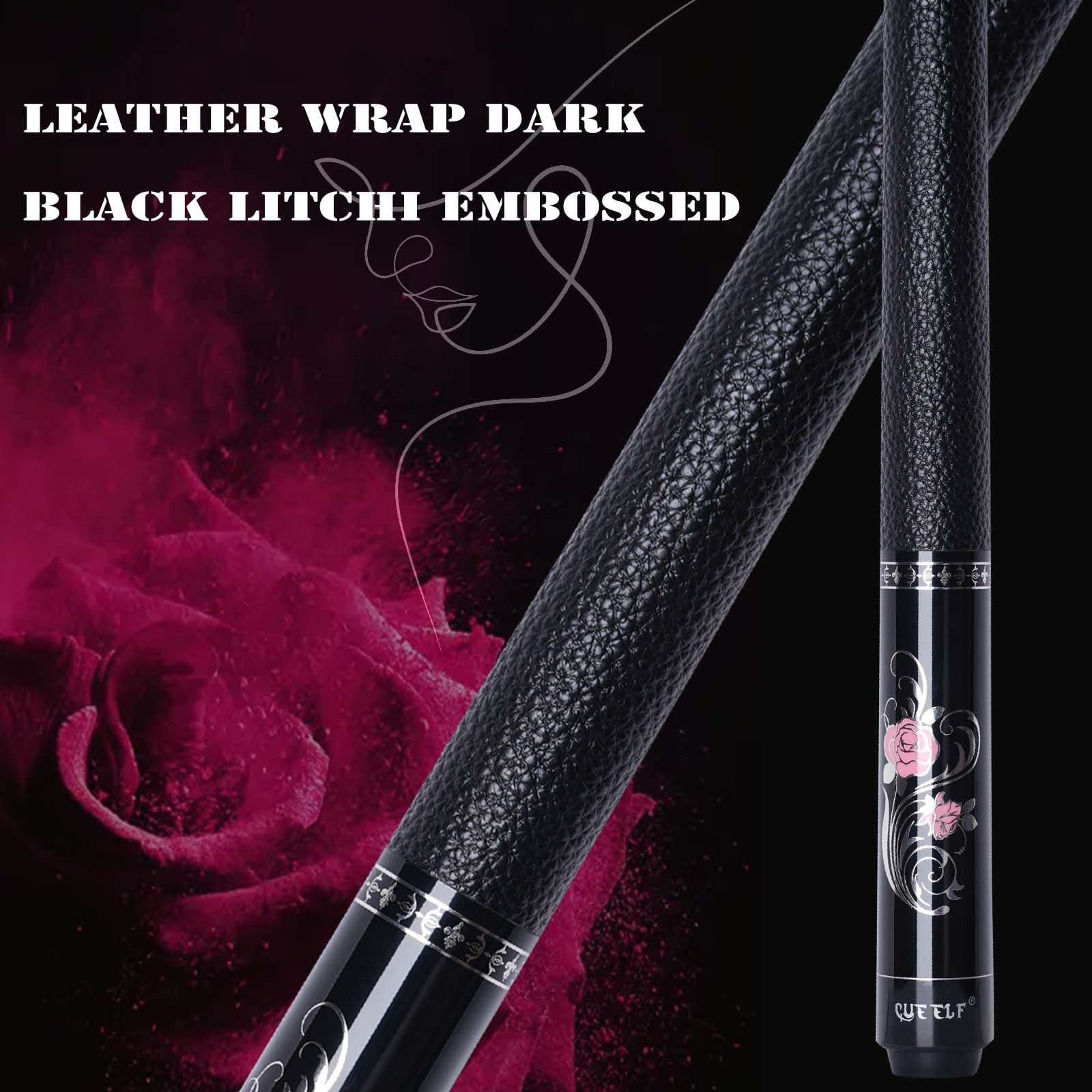 Snapklik.com : CUEELF Carbon Fiber Pool Cue Stick Leather Grip Pool ...