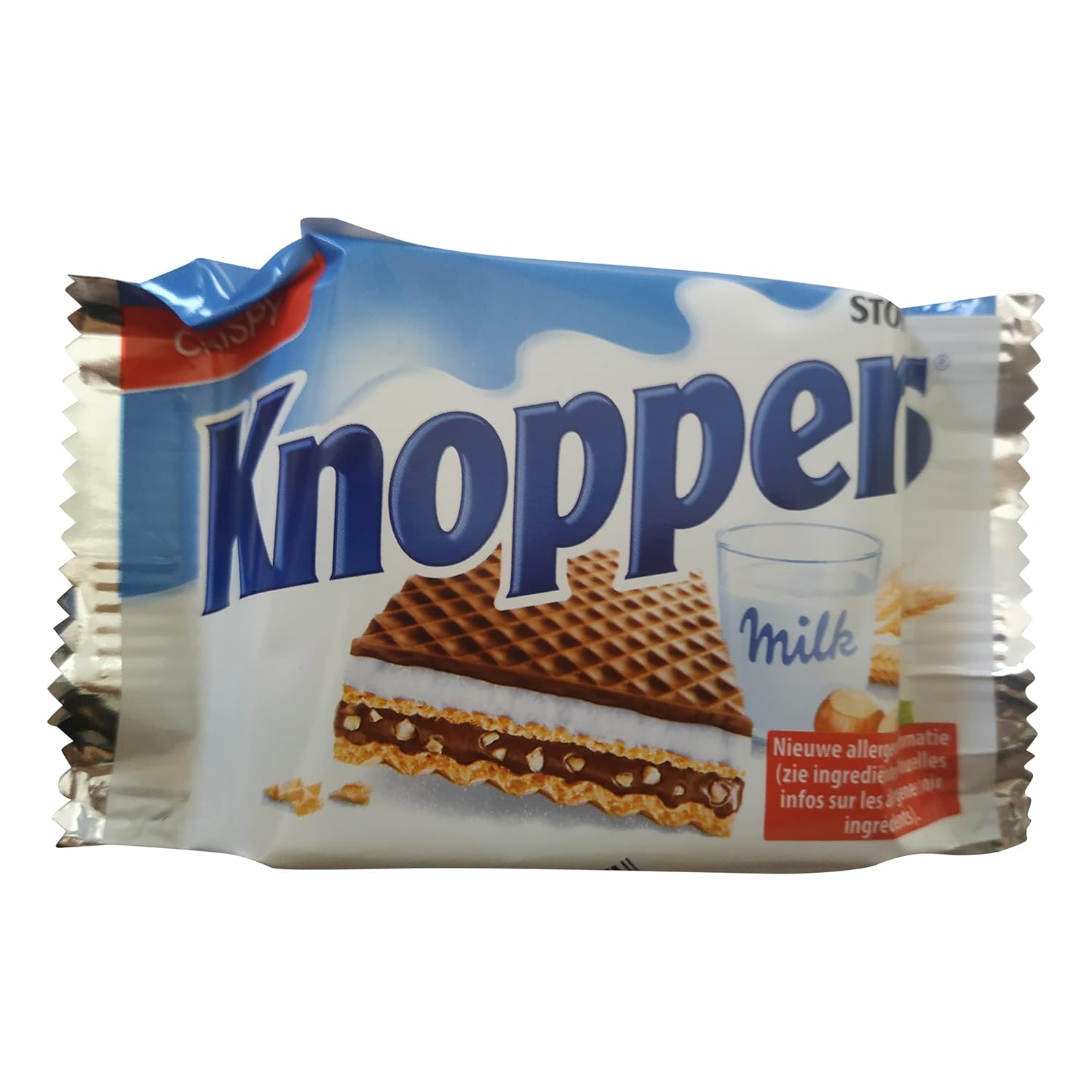 Amazon.com: Knoppers Wafers | Knoppers Milk Hazelnut Wafer | Crispy ...