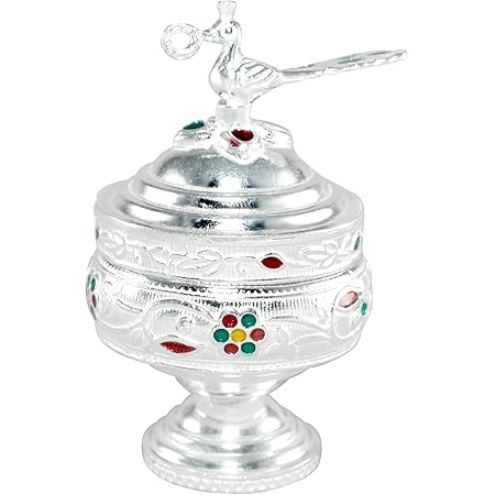 Buy Osasbazaar Pure Silver Sindoor Dani Sindur Dibbi Kumkum Box - 90% ...