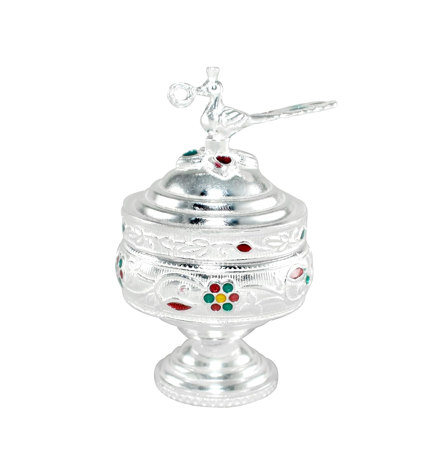 Buy KMJ Pure Silver(chandi) sindoor-dani/Box for Womens, kumkum Box ...