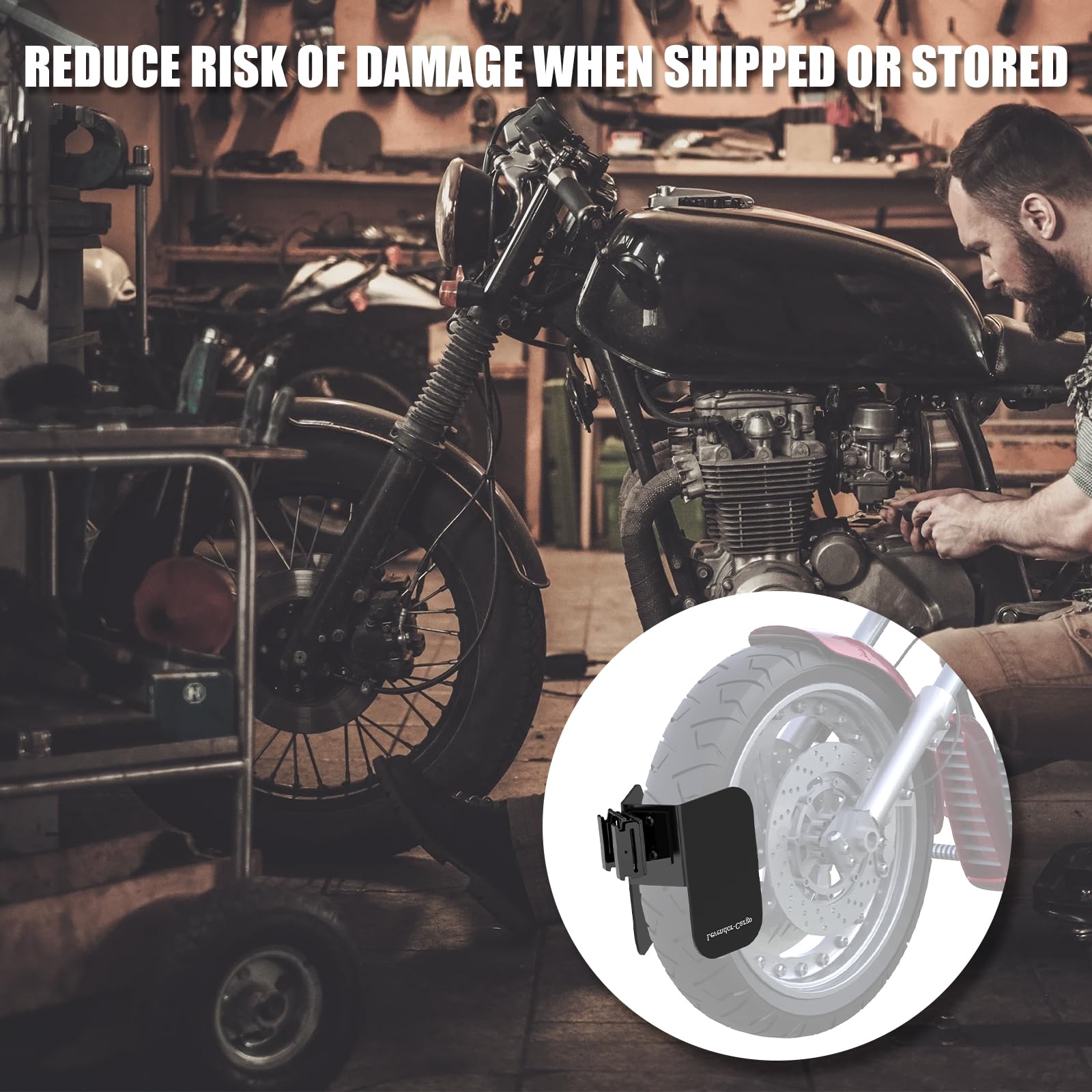 Snapklik.com : Ruiru Bro 1pcs E Track Motorcycle Chock,E Track ...