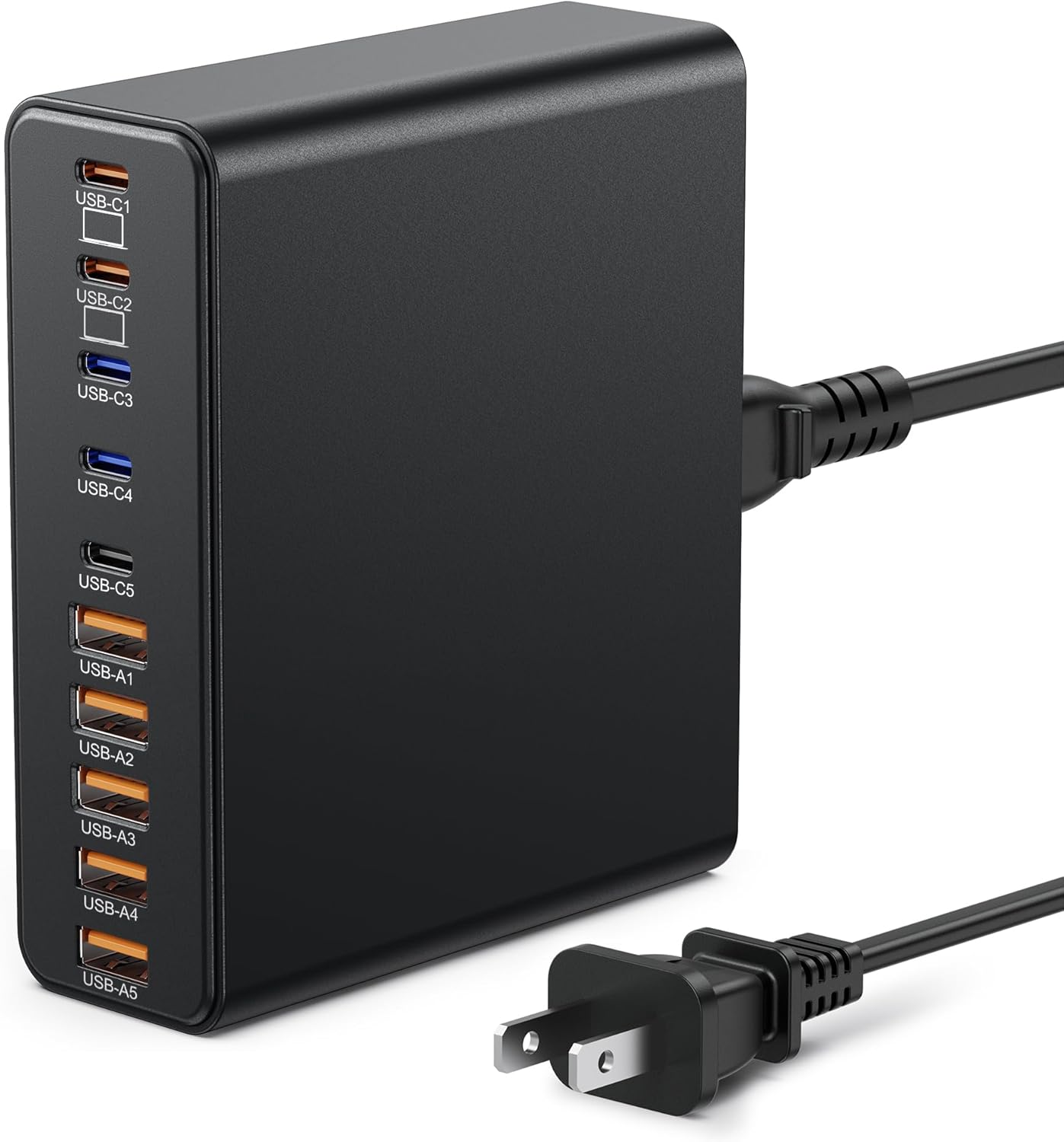 Amazon.com: USB C Fast Charger Block,10-Port USB C Charging Station GaN ...