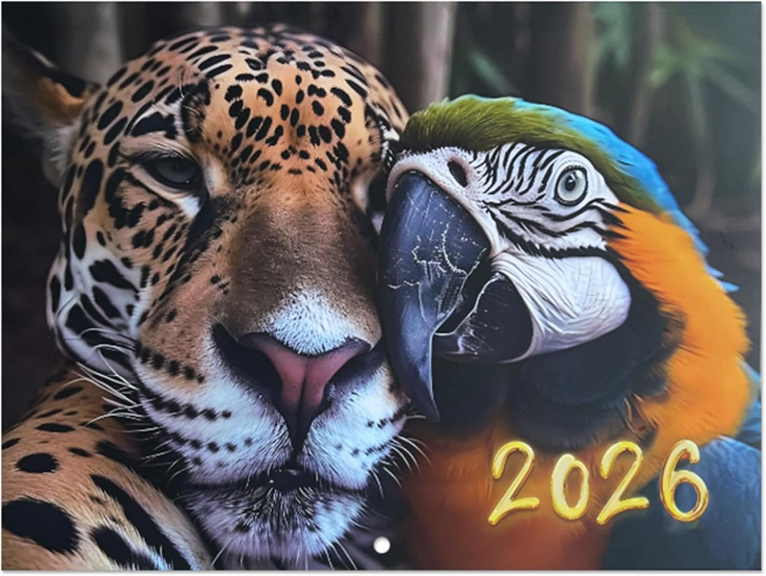 2026 Wall Calendar,Fashionable Fun Animals Hanging Calendar 2026,12 ...