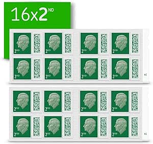 2nd Class Stamps (8 Pack) | QR Barcoded for authentication | Self ...