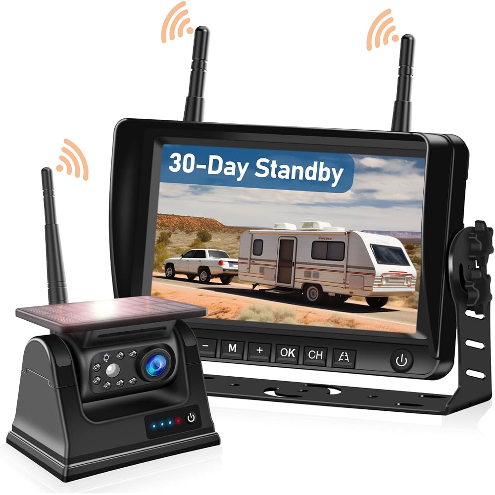 $32/mo - Finance Vekooto Magnetic Solar Wireless Backup Camera, Upgrade ...