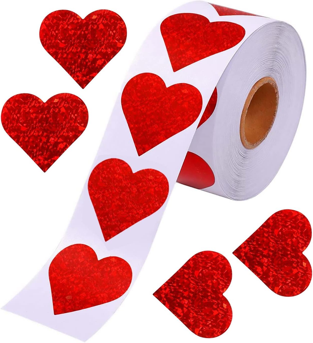 Amazon.com: Acooruiteng 500 Pcs Heart Stickers 1 Inch Love Stickers ...