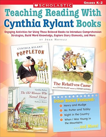 Teaching Reading With Cynthia Rylant Books: Engaging Activities for ...