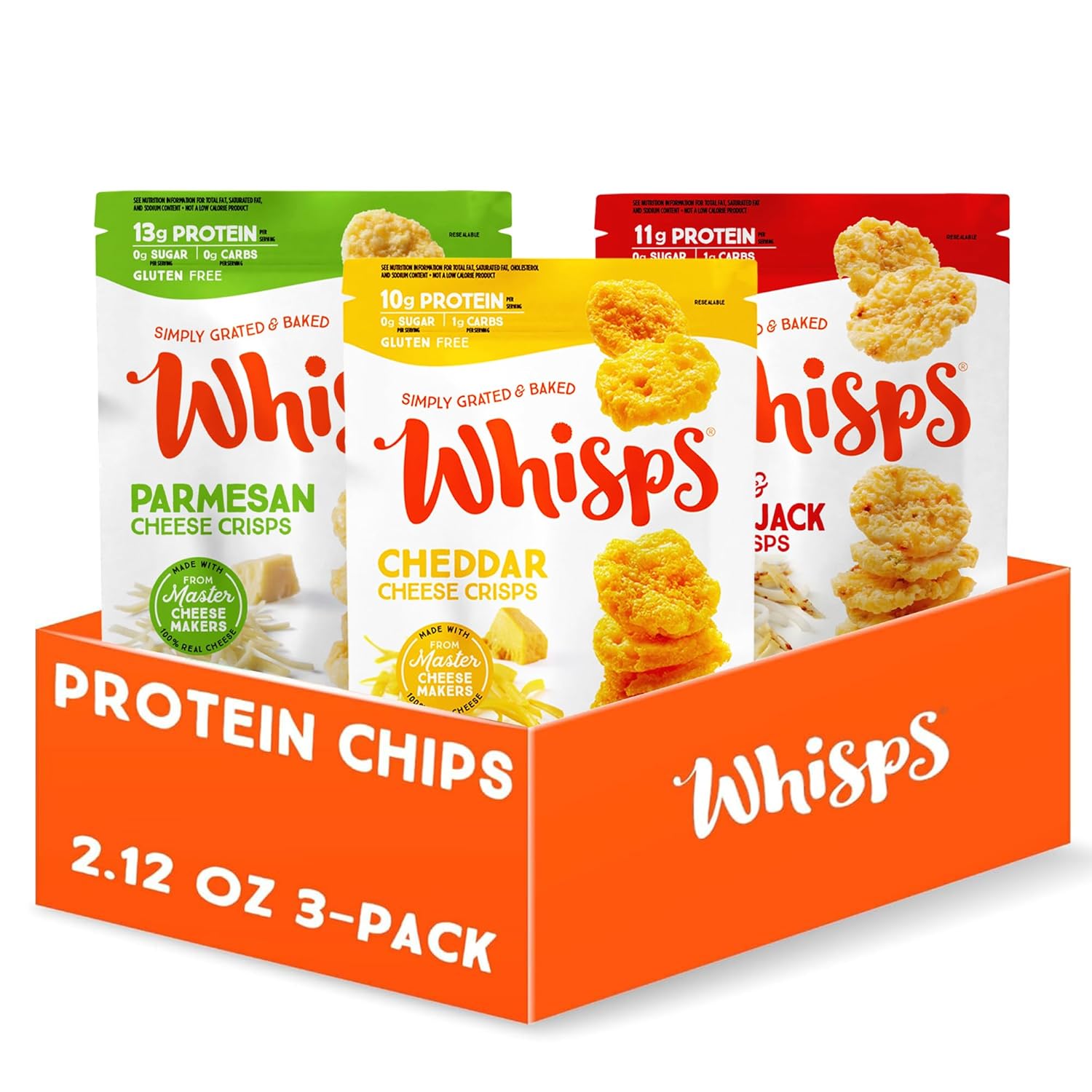 Amazon.com: Whisps Cheese Crisps Variety Pack | Protein Chips | Healthy ...