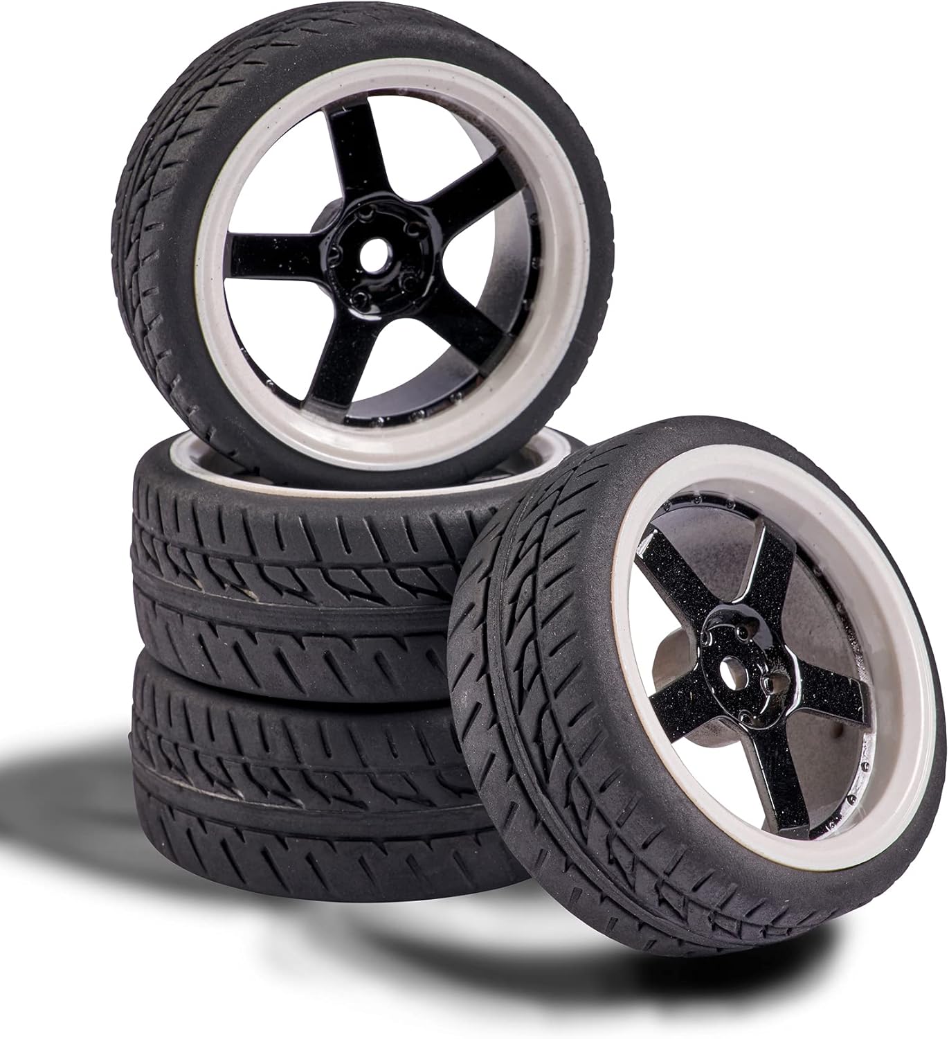 Amazon.com: Carson Modellsport 1:10 Passenger Car Complete Wheels ...