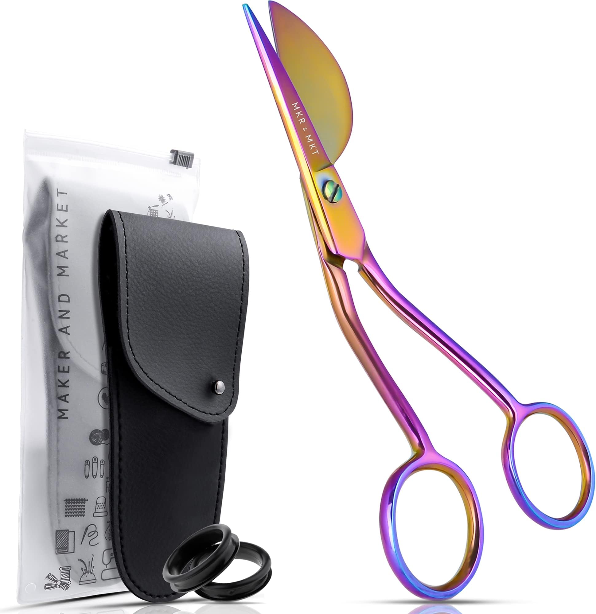 Amazon.com: Tula Pink Hardware 4" Duckbill Applique scissors, Rainbow ...