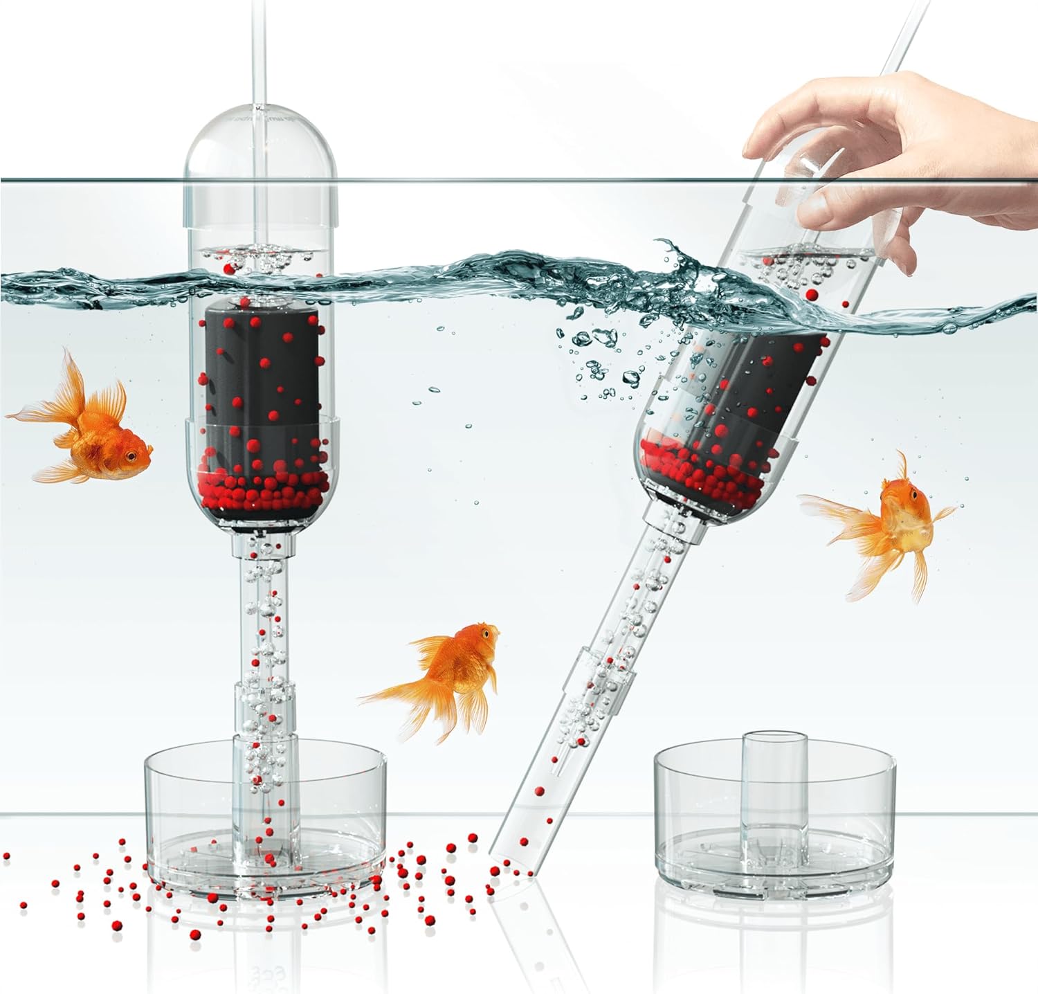 Amazon.com : IRUZIO Aquarium Cleaner 2in1 - Large (Water Depth 13.8–23. ...