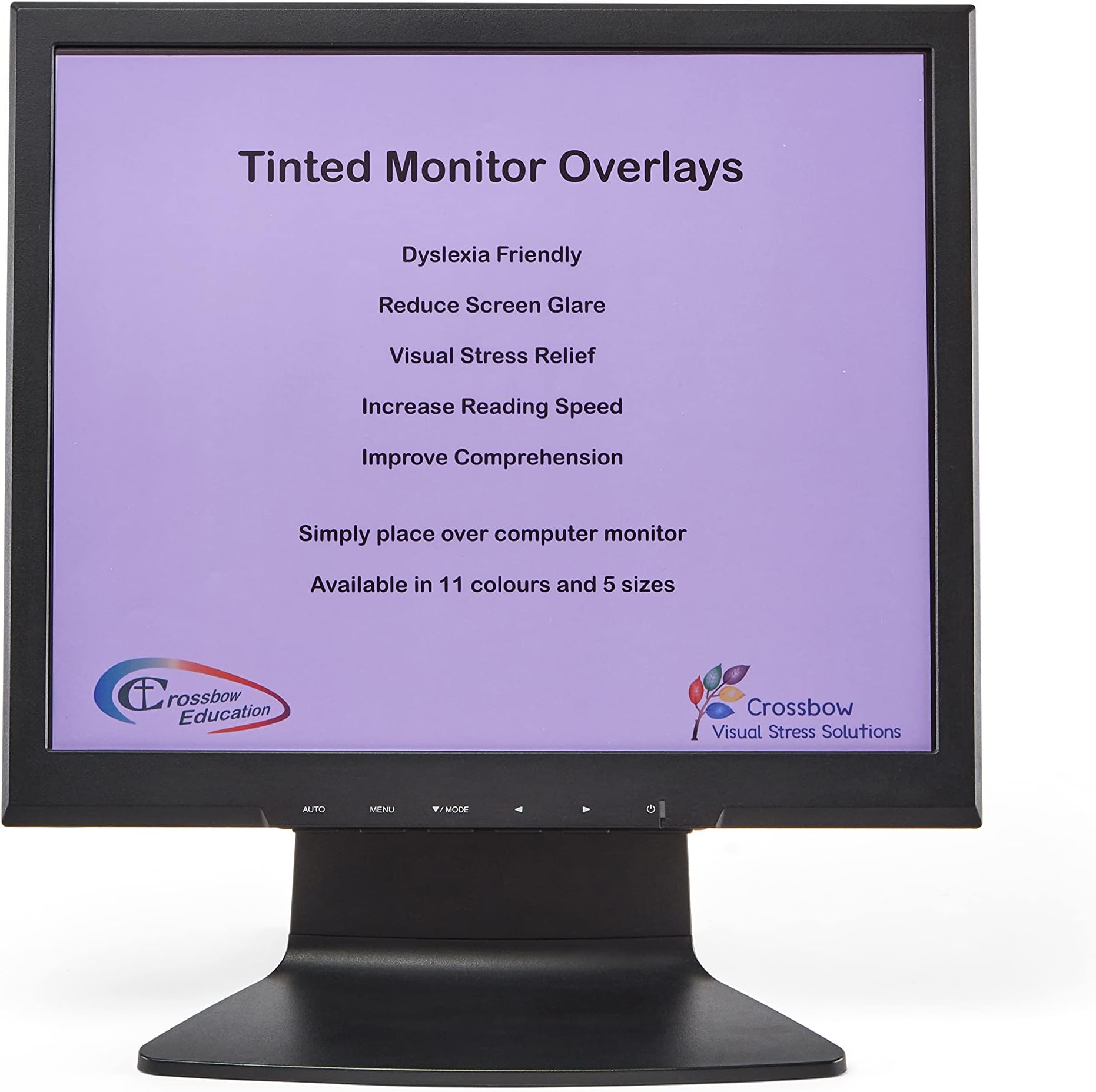 Crossbow Education: Monitor Overlay 19inch - Purple : Amazon.co.uk ...