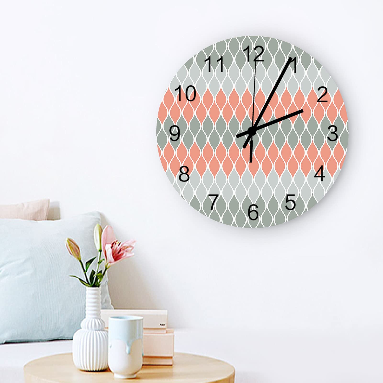 Abstract Digital Clock Wallpaper