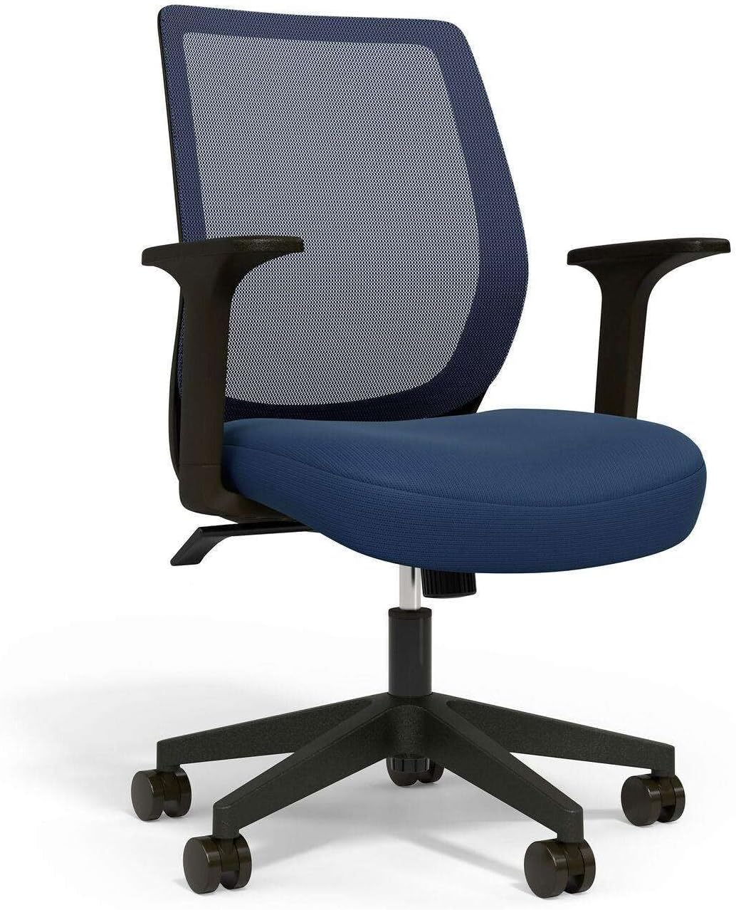 Amazon.com: NJSV Mesh Back Fabric Task Chair Blue Home-Office-Desk ...