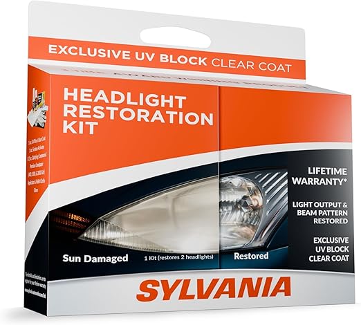 SYLVANIA - Headlight Restoration Kit - 3 Easy Steps to Restore Sun ...
