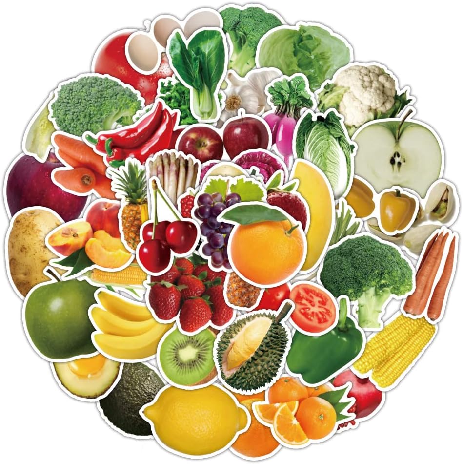 Amazon.com: Vivid Fruit & Vegetables(Grape Cherry Carrot Broccoli ...