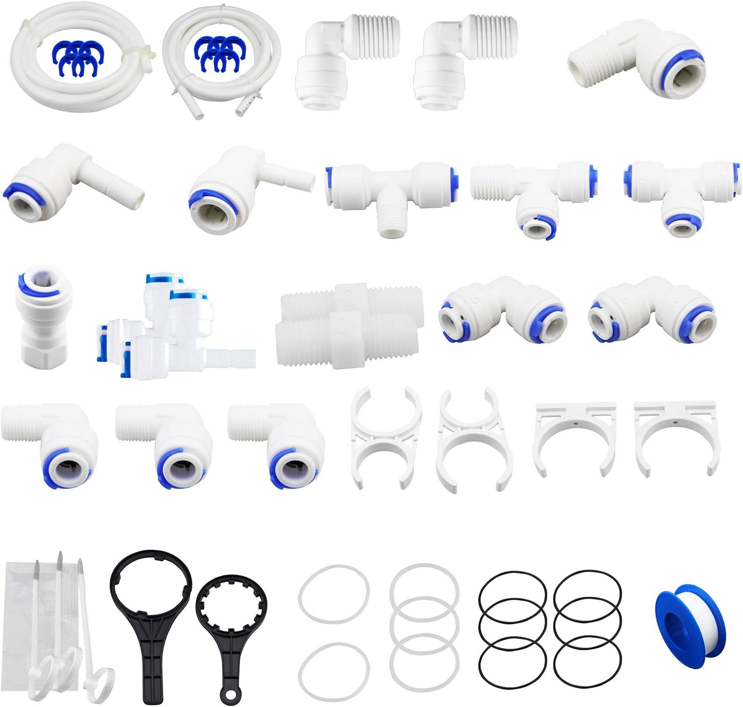 Amazon.com: Geekpure Accessories Set Parts Kit for Reverse Osmosis System (1/4" 3/8" Tube Quick ...