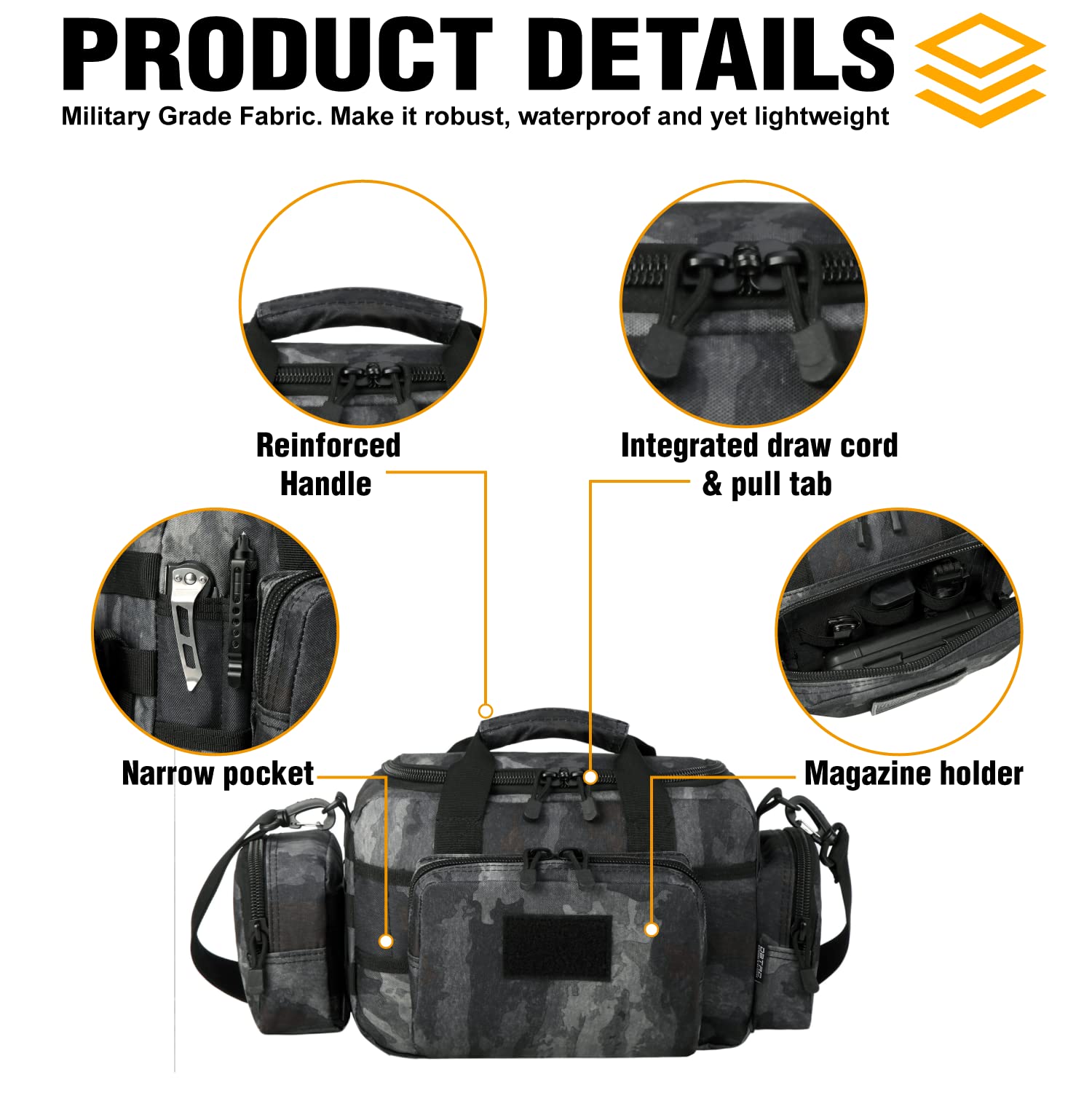 Snapklik.com : DBTAC Gun Range Bag Small Tactical 2x Pistol Shooting ...