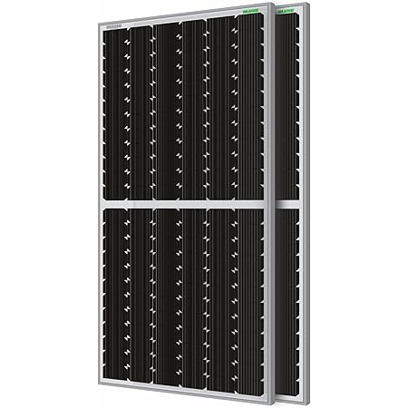 WAAREE Solar Panel 450 Watt (Pack of 2) Halfcut 24 Volts 144 Cells Mono ...