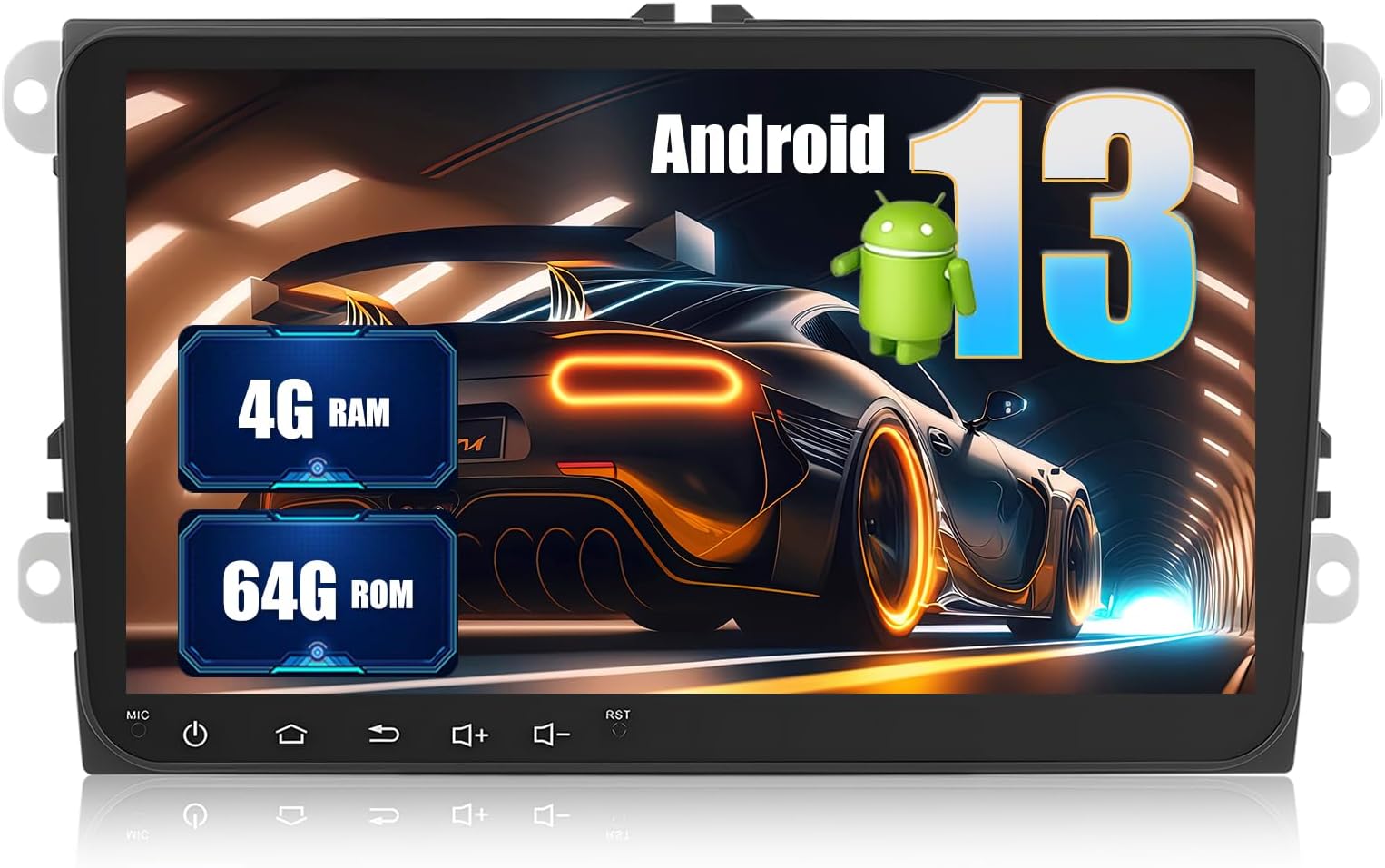 CAMECHO Android 13 Autoradio con Wireless Carplay/Android Auto para VW Passat Tiguan Altea 2 DIN ...