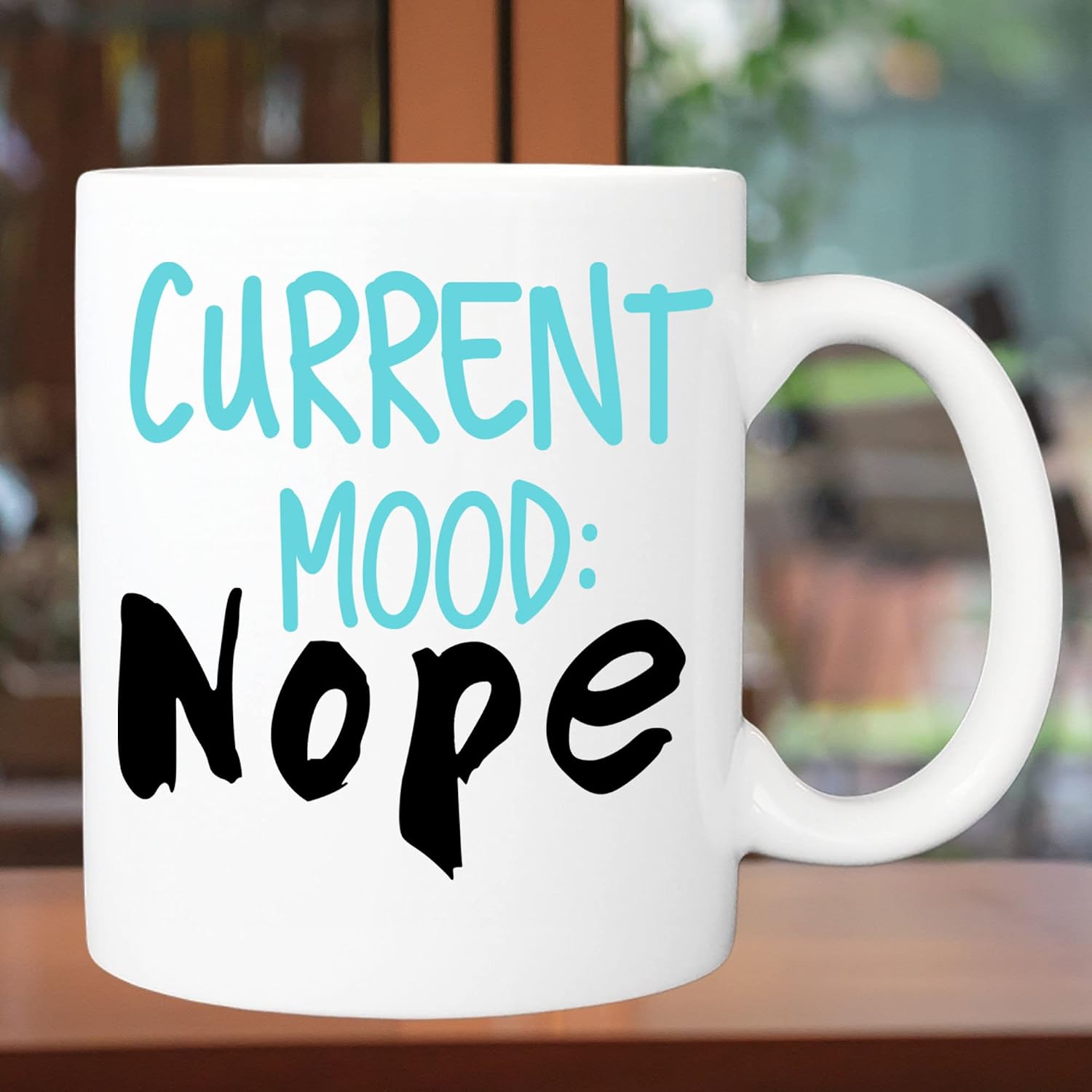 Current mood Nope coffee Mug, Mug for Friend, Funny cranky mug ...