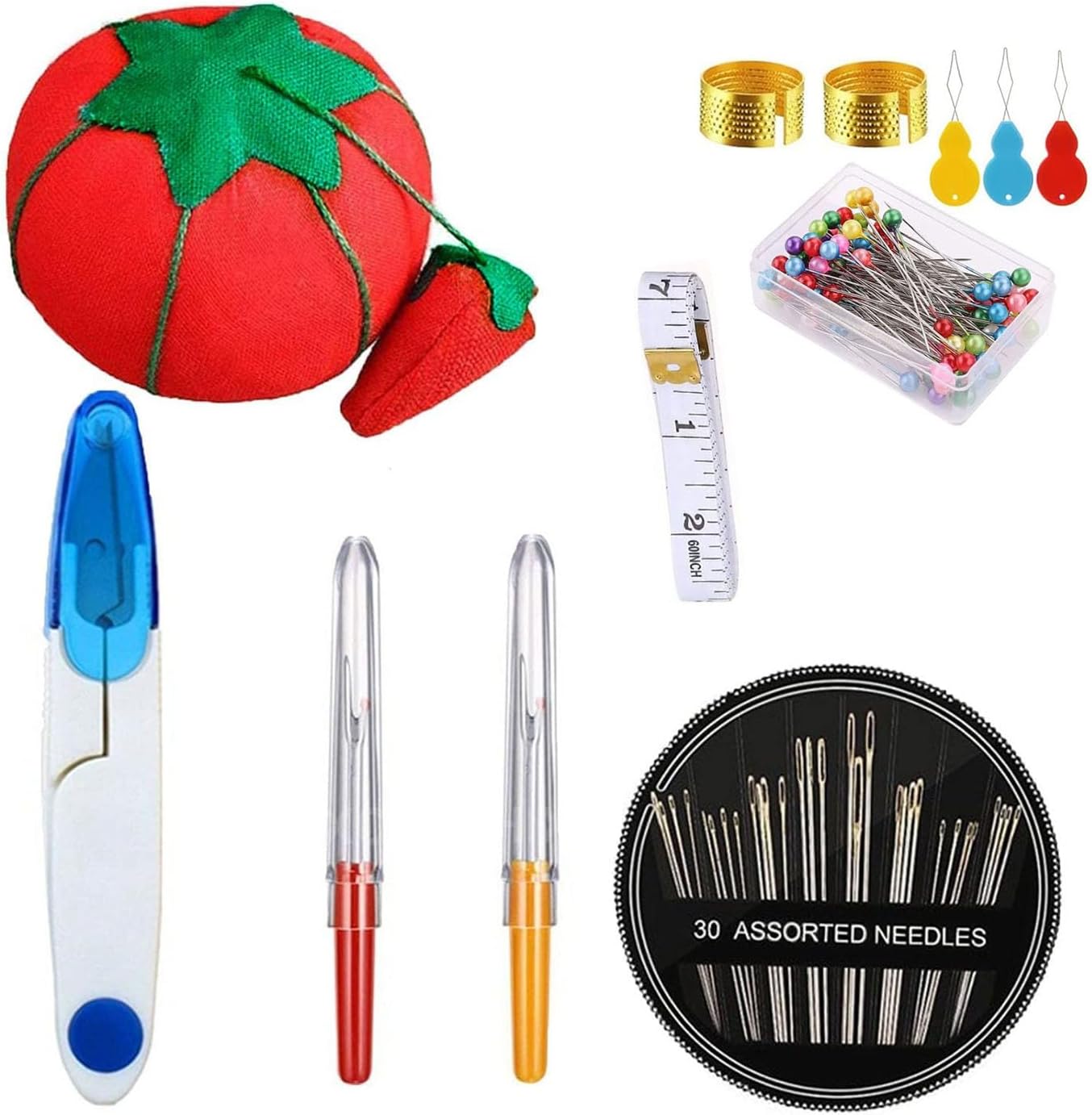 Amazon.com: Sewing Tool Kit for Domestic Sewing - Includes Tomato Pin ...