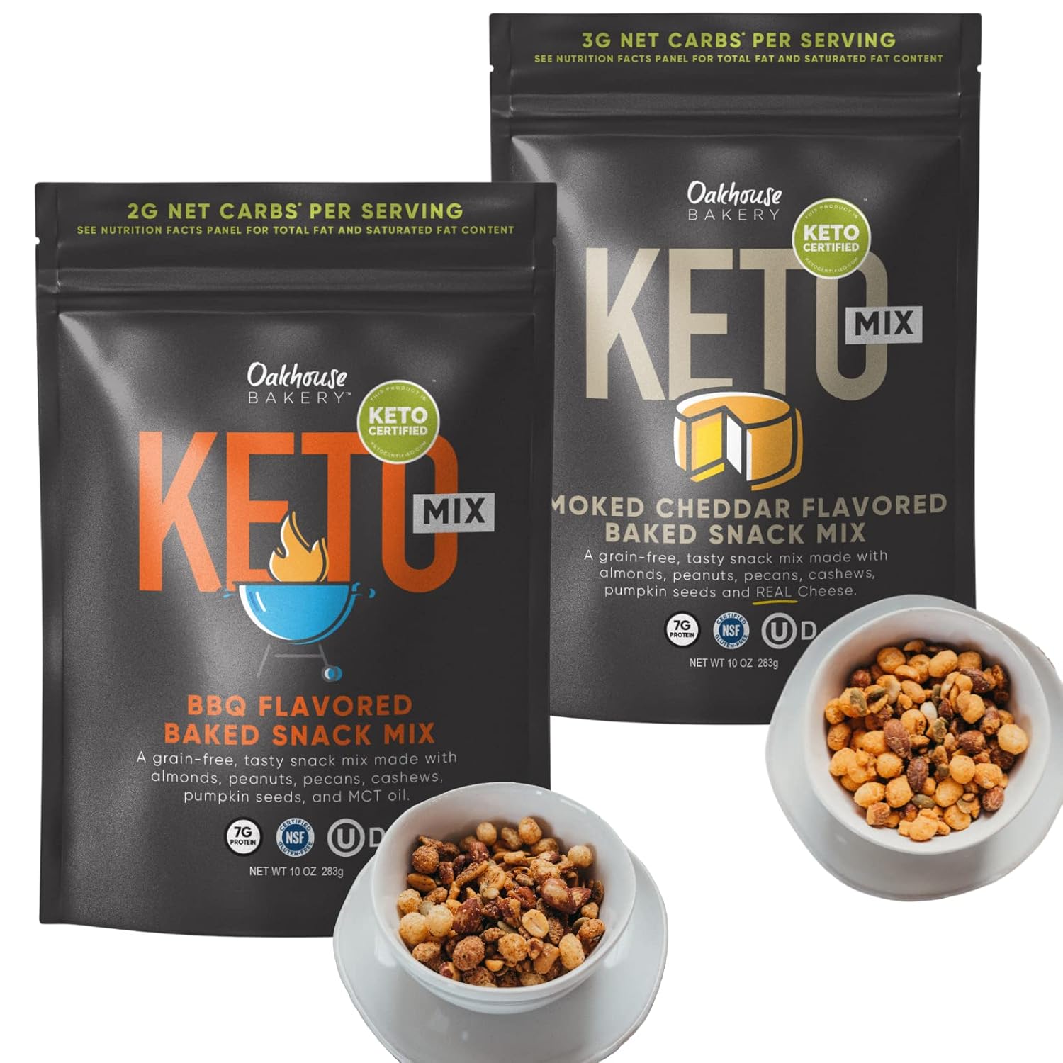 Amazon.com: Keto Snack Pack, BBQ and Smoked Cheddar Snack Mix by ...