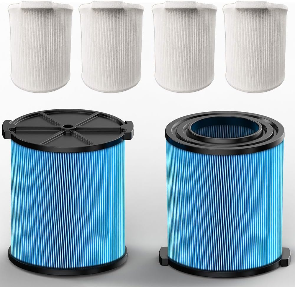 SpaceTent 2 pack VF5000 3-Layer Fine Dust Pleated Paper Filter for 5 to ...