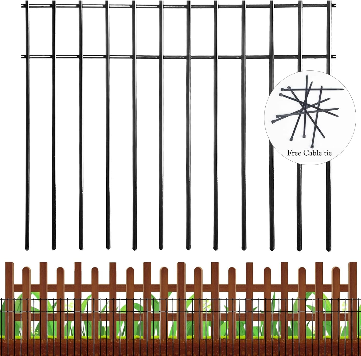 Amazon.com : Animal Barrier Fence 27.5x15-INCH Underground Decorative ...