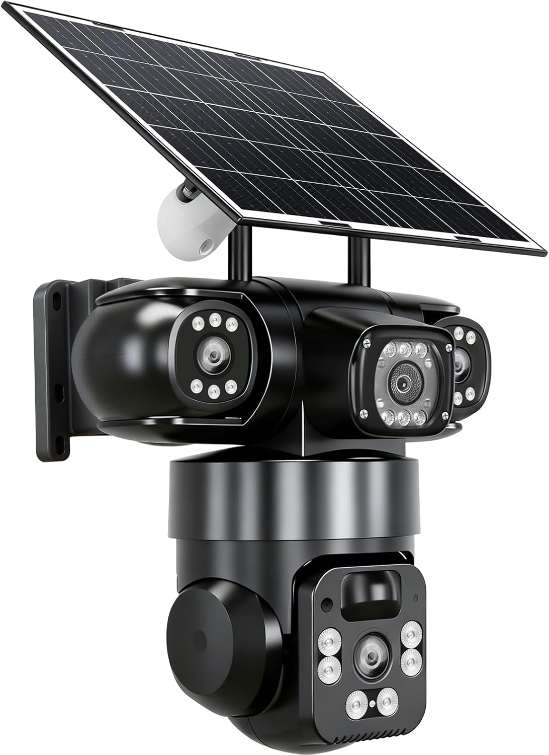 Amazon.com: KEPEAK Solar Security Camera Outdoor Wireless, Triple-Lens ...