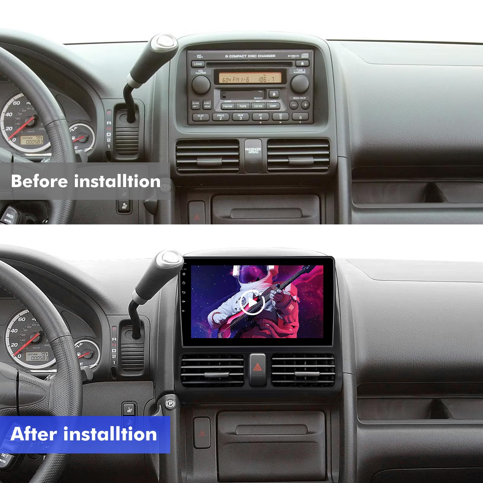 Snapklik.com : 9 Inch IPS Touchscreen Android 14 Car Stereo For Honda ...