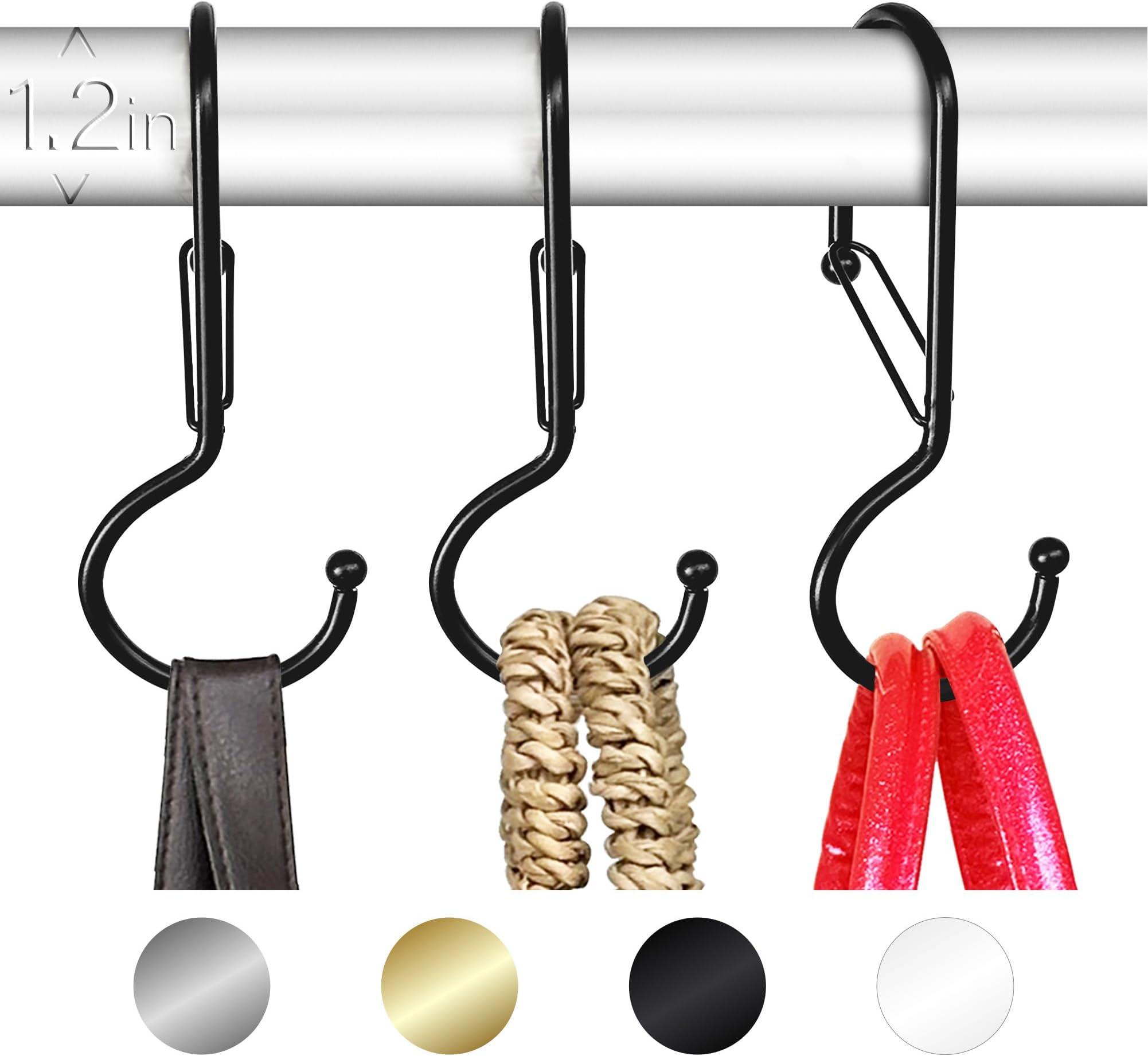 Amazon.com: AUXPhome 2 Pack Backpack Hanger for Closet, Strong Bag ...