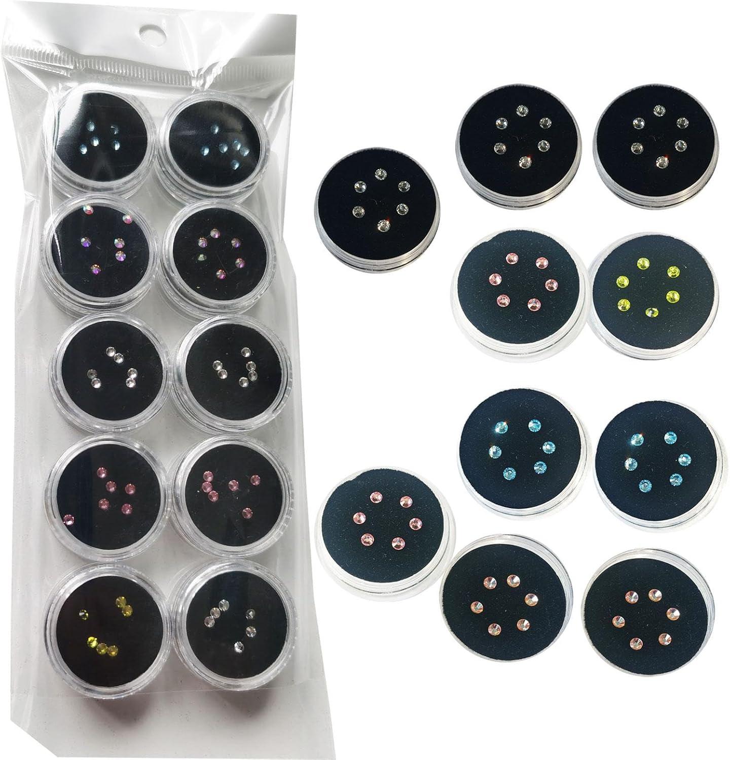 Amazon.com: Chamon 60 pcs Tooth gems DIY Tooth gems Crystals Tooth gem ...