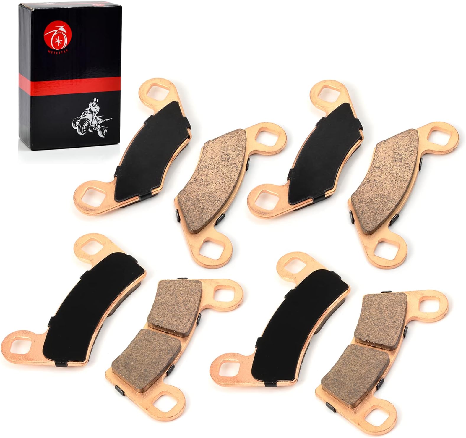 Amazon.com: Front & Rear Sintered Brake Pads Kit Compatible with ...