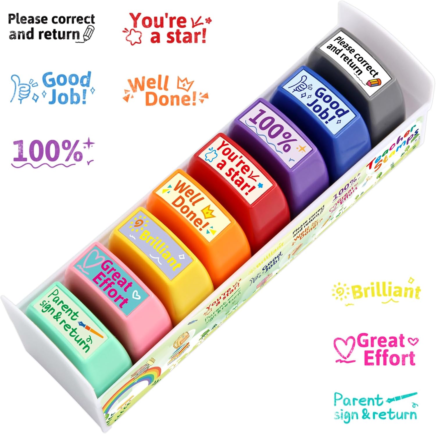 Motivational Teacher Stamp Set - 8pcs in Macao at MOP 188, Rating: 5