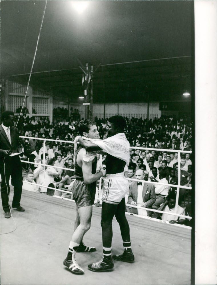 Amazon.com: Vintage photo of Boxers hugging after championship. : Home ...