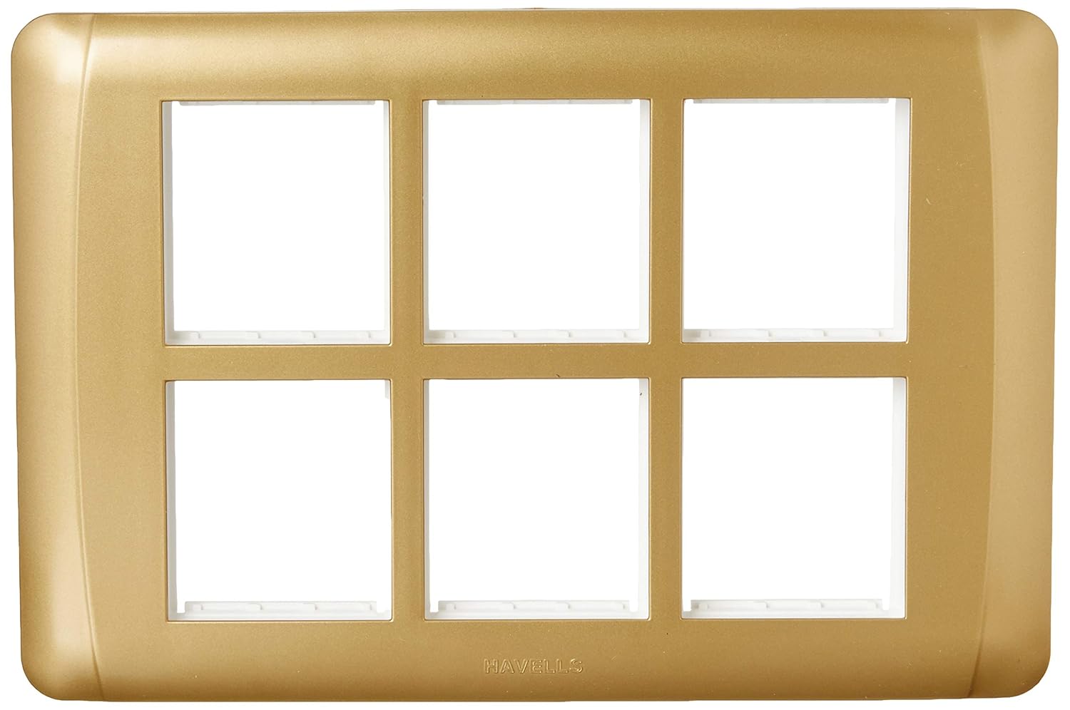 Havells ORO 12 Module Cover Plate (True Gold, Pack of 5) : Amazon.in ...