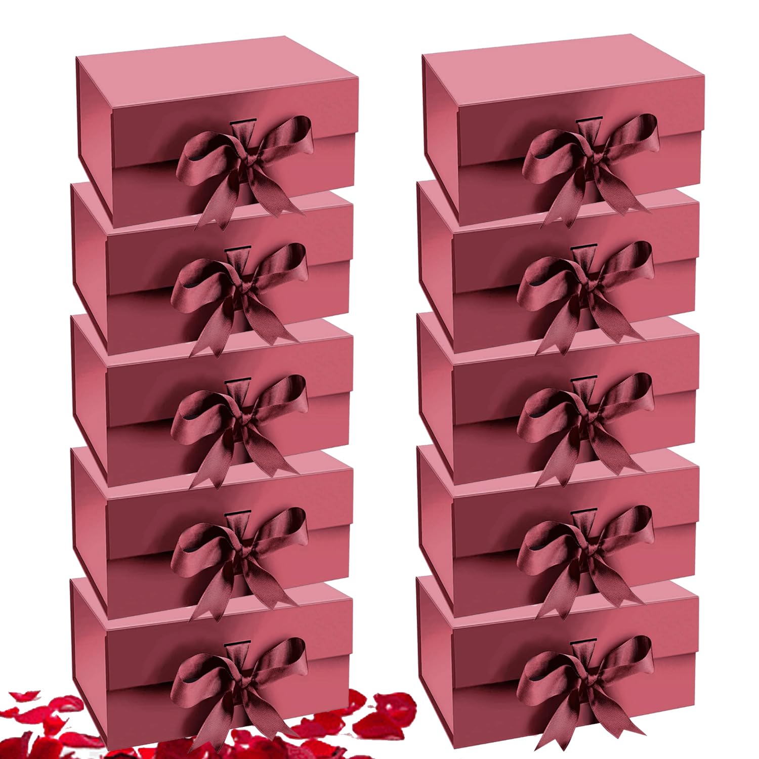 Aakriti Maroon Foldable Rakhi Gift Box Empty Gift Box with Satin Ribbon ...