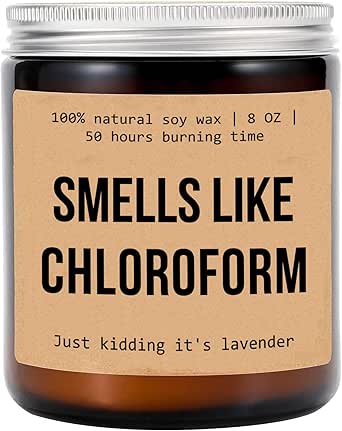 Amazon.com: Smells Like Chloroform Scented Candle - True Crime Gifts ...