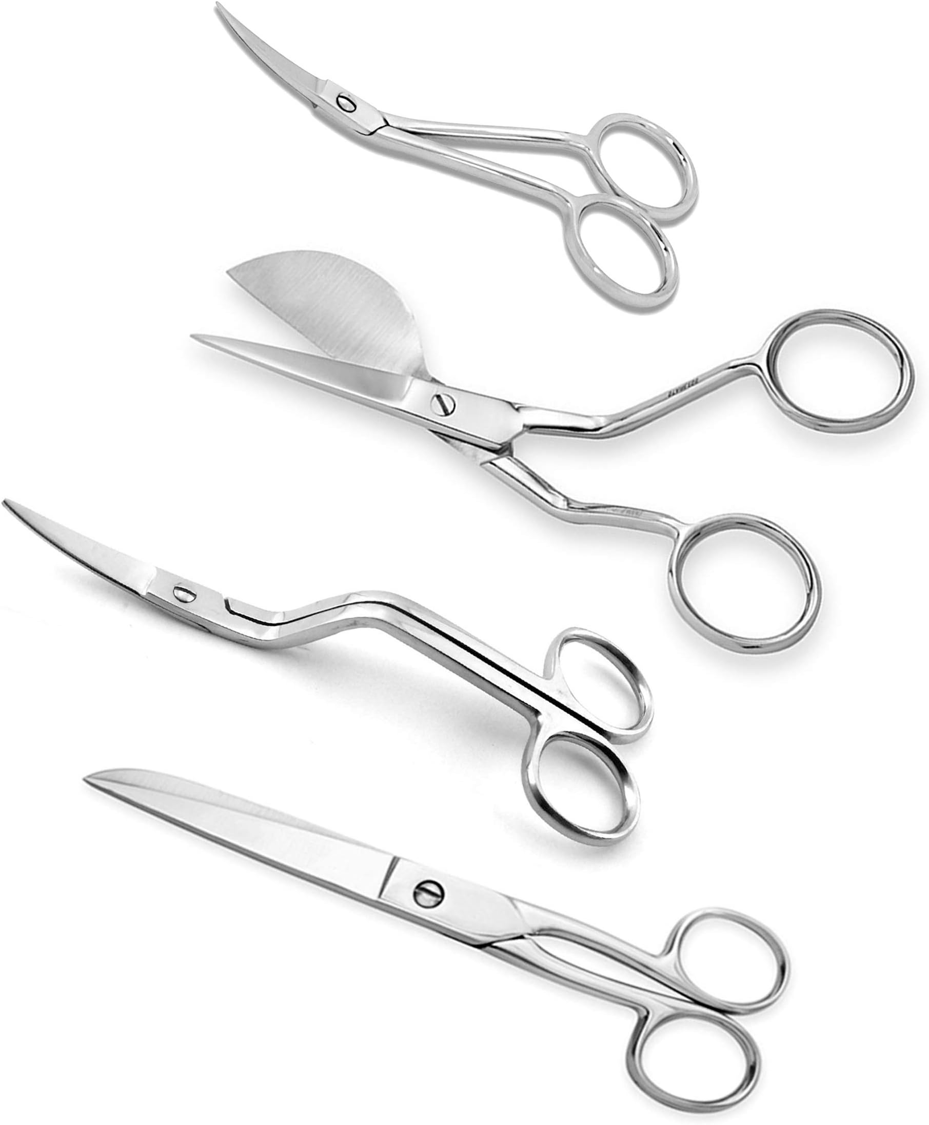 Amazon.com: 4 Pcs Professional Embroidery Duckbill Applique Scissors ...