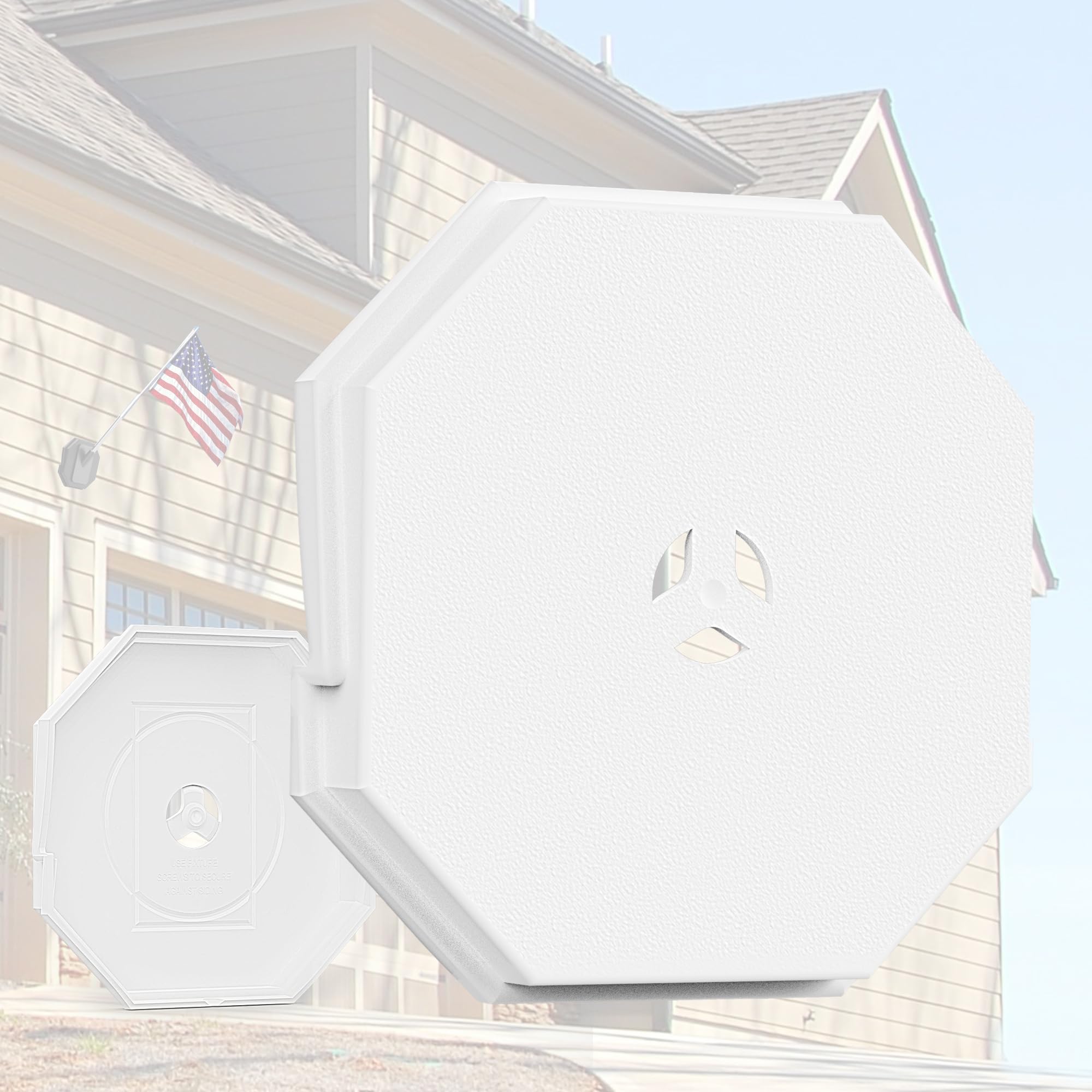 Snapklik.com : Vinyl Siding Light Mounting Blocks, 130110006001 Octagon ...
