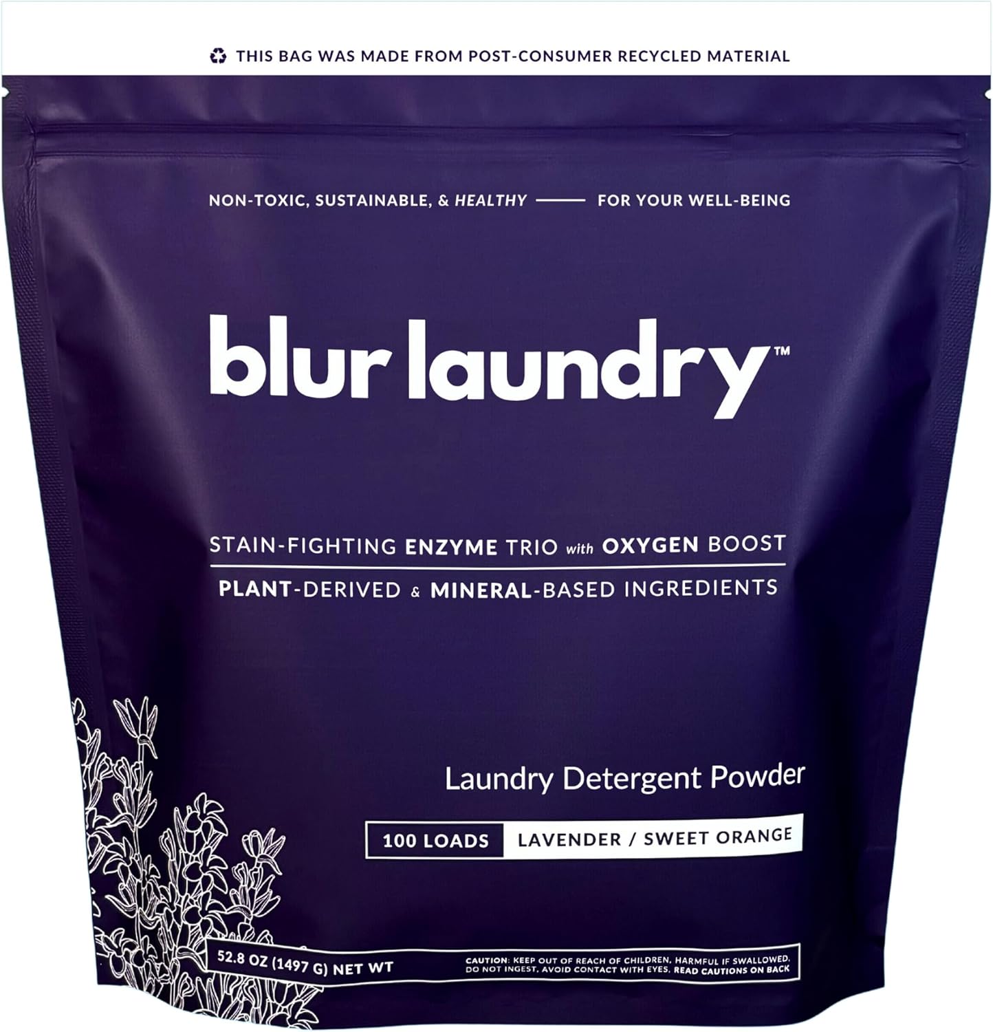 Amazon.com: Blur Laundry, Laundry Detergent Powder, Lavender/Sweet ...