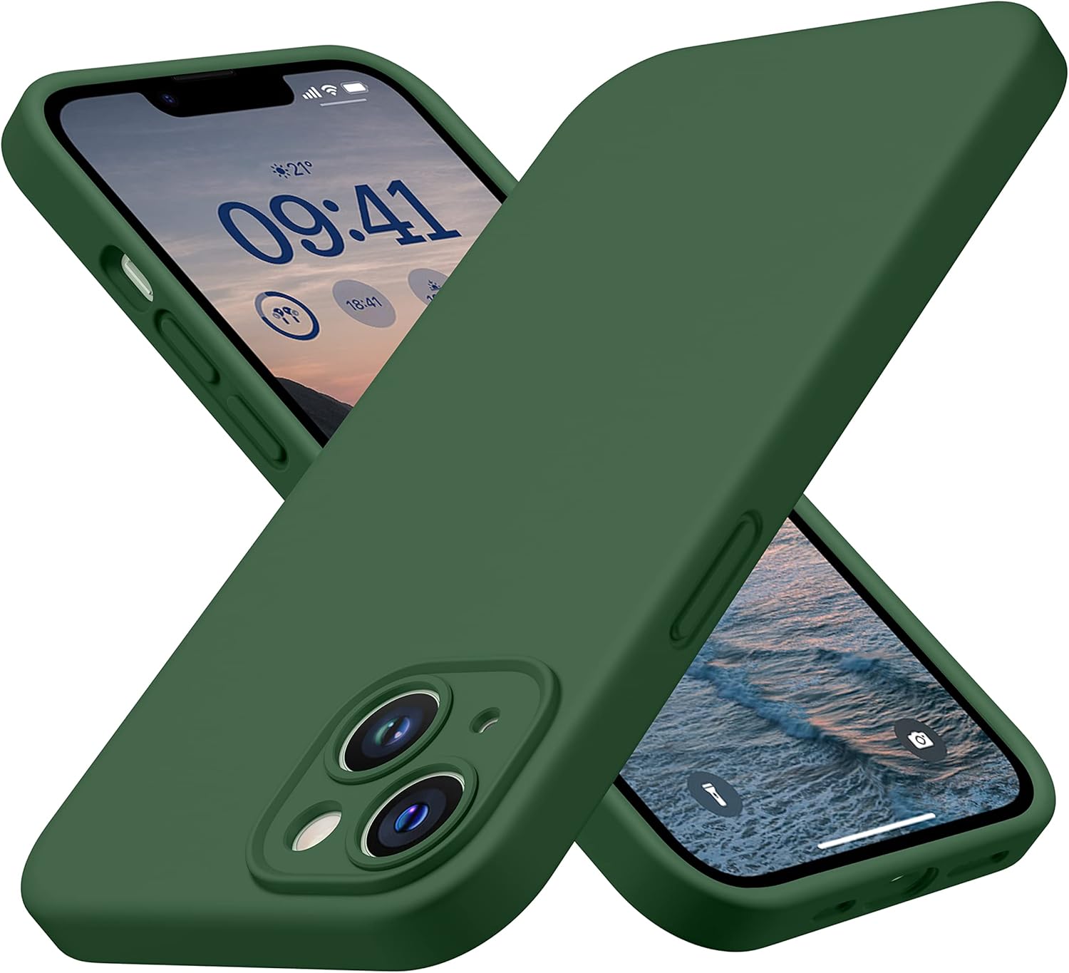 Amazon.com: CellEver Heavy-Duty Silicone Case for iPhone 14 [Camera ...