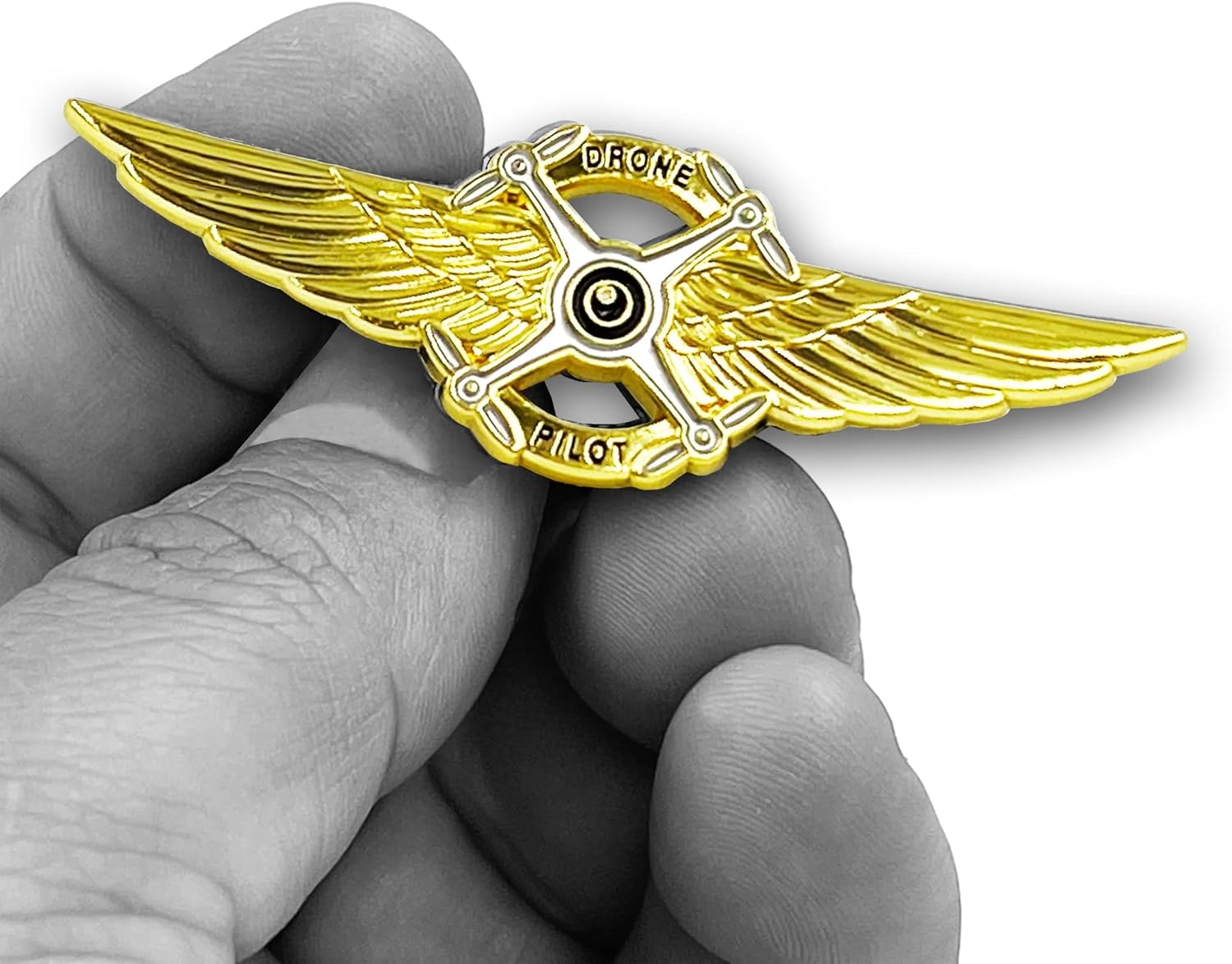 Amazon.com: EL13-016 Full Size UAS FAA Commercial Drone Pilot Wings pin ...
