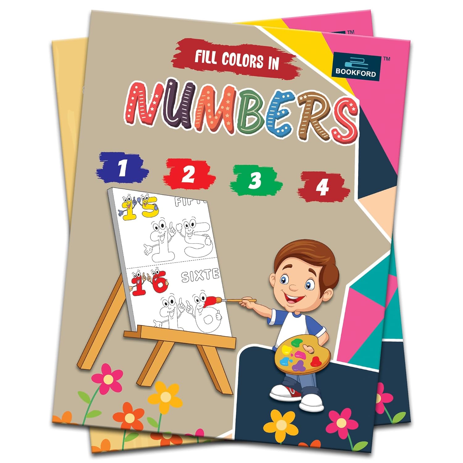 Fill Color In Numbers Coloring Book For Kids | kids colouring books ...