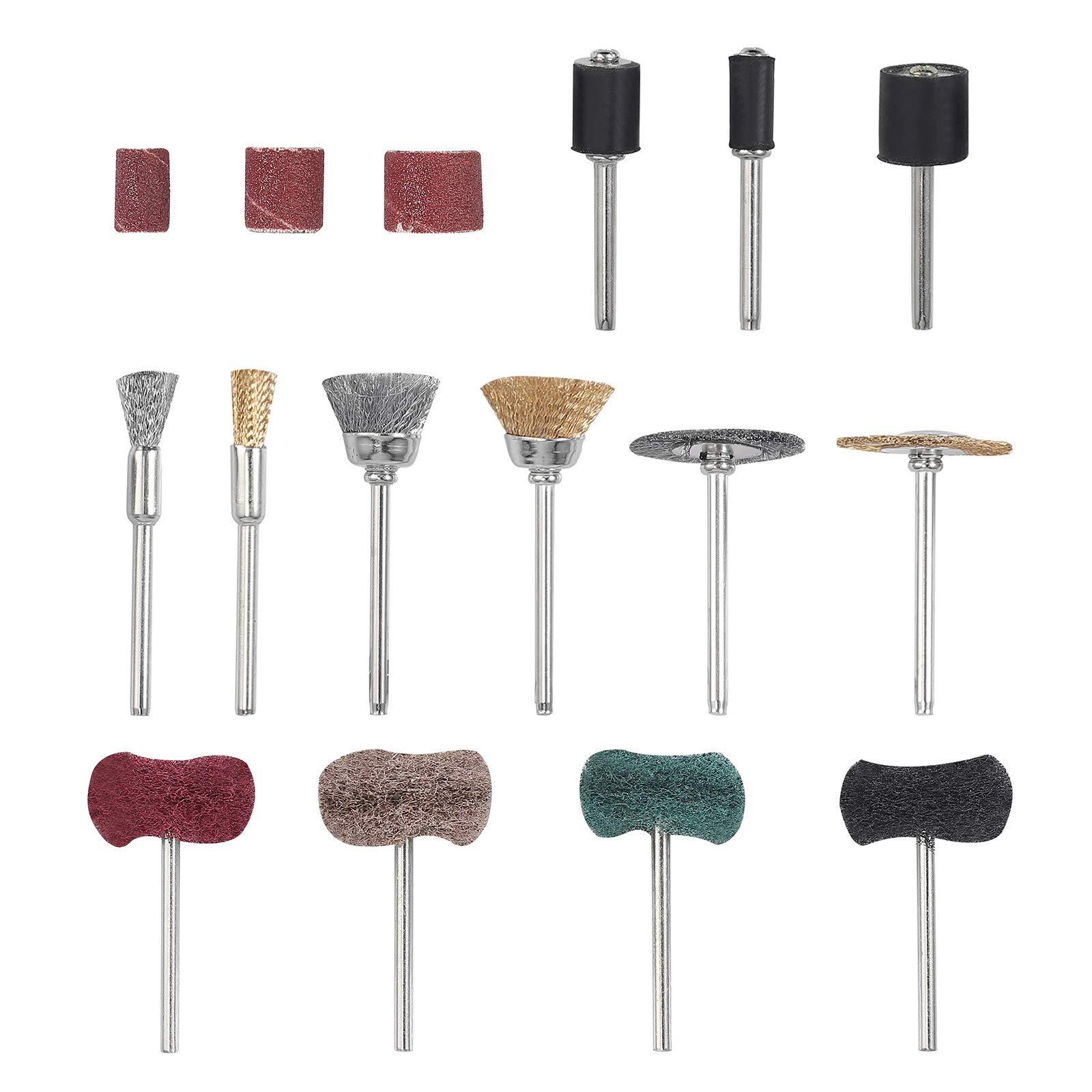 376 Pieces Set - 300 Pack Drum Sander Set,40 Pack Buffing Polish Wheels ...