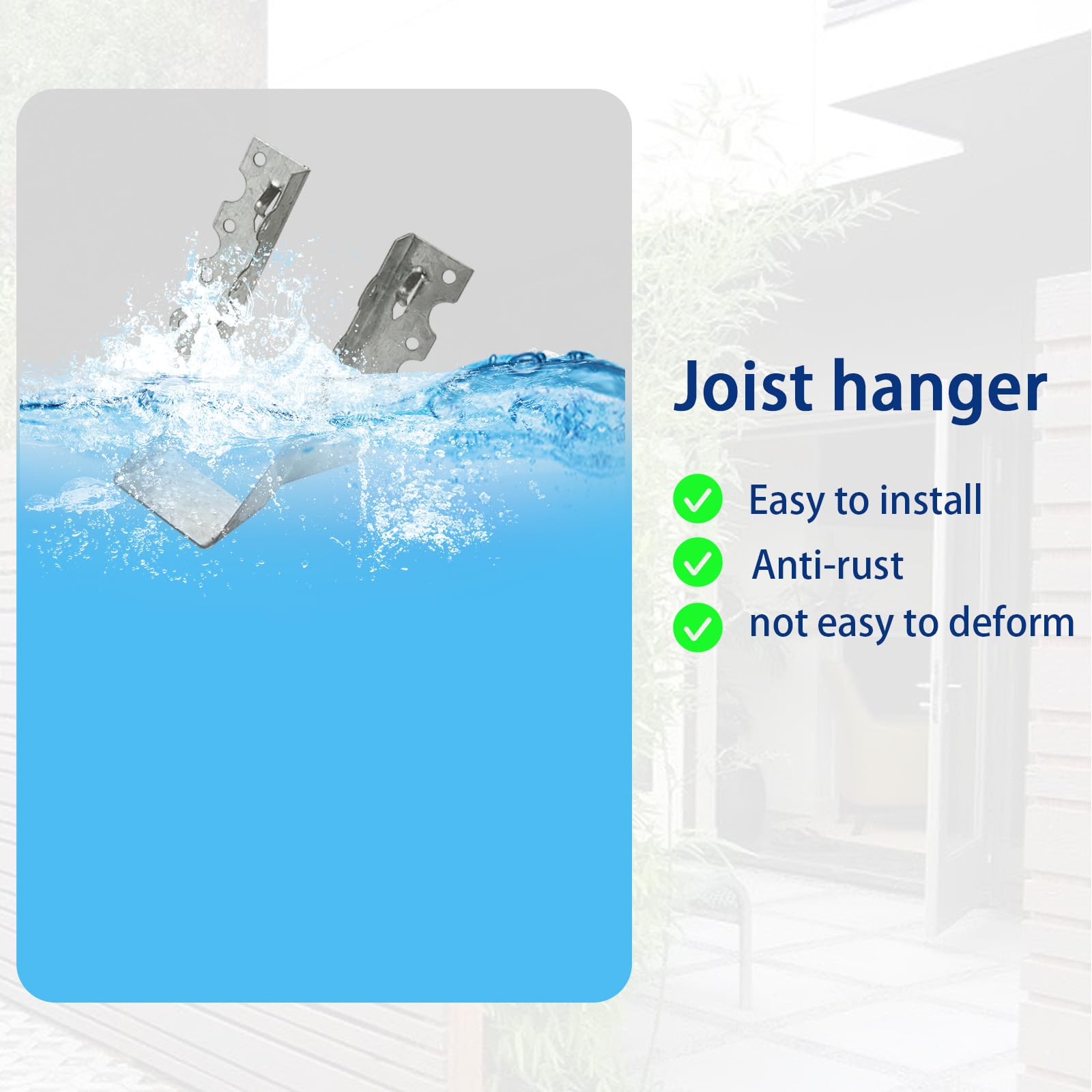 Snapklik.com : 25PCS 2x6 Joist Hanger, 18 Gauge Galvanizing Face Mount ...