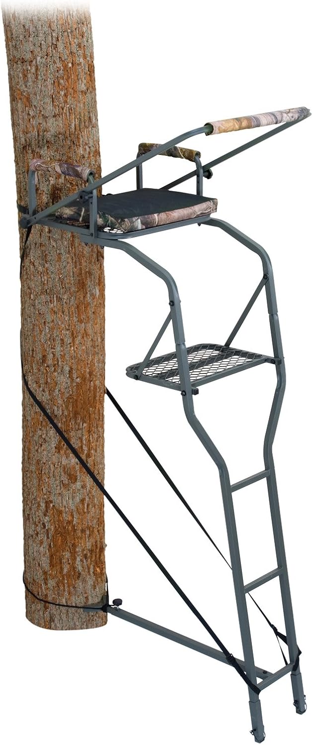 Amazon.com : Ameristep Grizzly 16-Feet Gunner Ladder Stand : Hunting ...